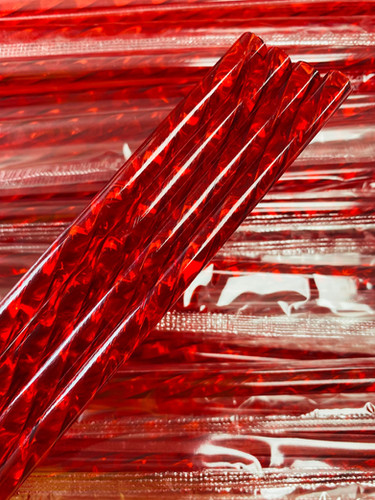 Red Swirl Straw | ES Vinyl & Craft Ltd