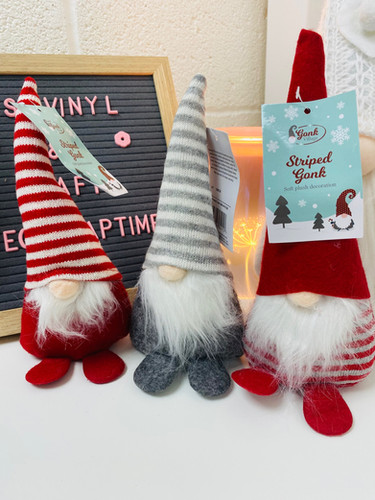 Striped Gonk Plush | ES Vinyl & Craft Ltd