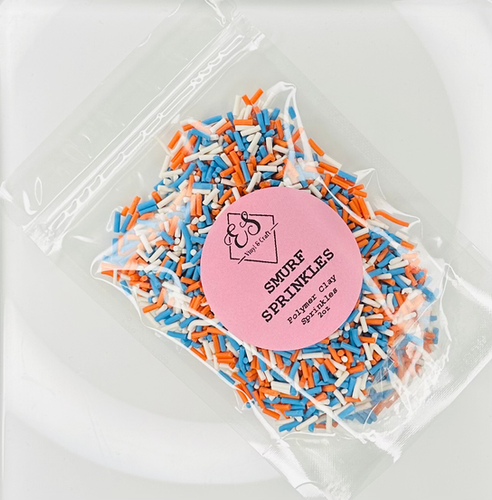 Smurf Sprinkles - Polymer Sprinkles | ES Vinyl & Craft Ltd