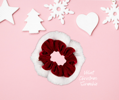 Velvet Christmas Scrunchie | ES Vinyl & Craft Ltd