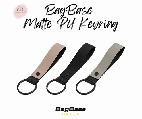 BagBase Matte PU Keyring | ES Vinyl & Craft Ltd