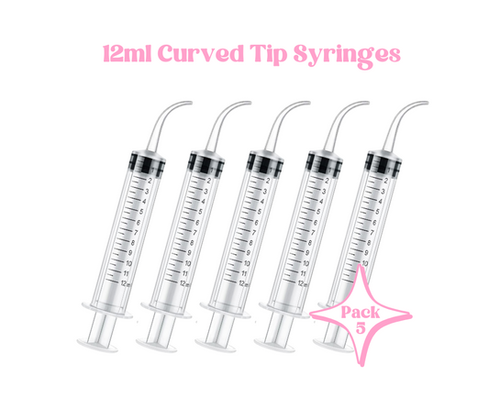 Curved Tip Syringes 12ml (Singles or Pack of 5) | ES Vinyl & Craft Ltd