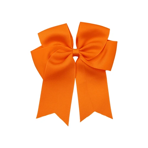 Dovetail Hair Bow Clip 6 Orange Es Vinyl And Craft Ltd