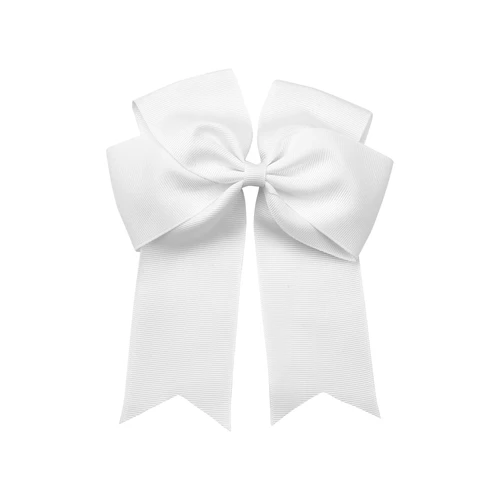 Dovetail Hair Bow Clip 6 White Es Vinyl And Craft Ltd