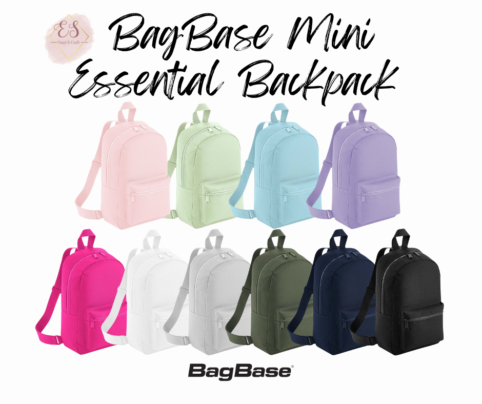 BagBase Mini Essential Fashion Backpack | ES Vinyl & Craft Ltd