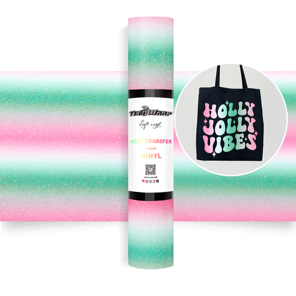 Ombre Glitter Heat Transfer Vinyl | ES Vinyl & Craft Ltd