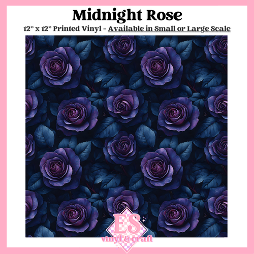 Midnight Rose - Small or Large Scale Options - 12" x 12" Sheet | ES ...