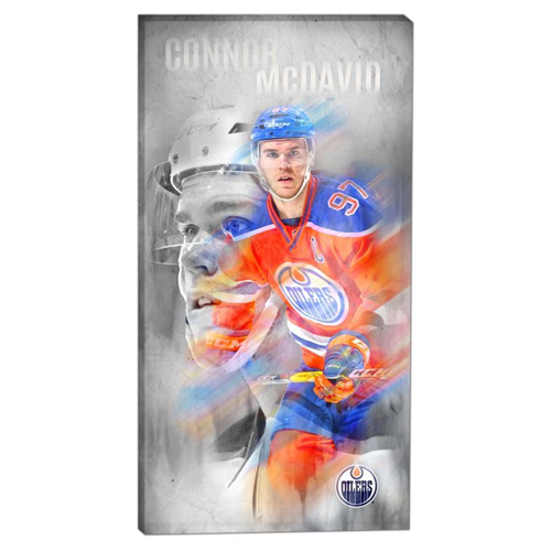 Connor McDavid 14x28" Art Canvas | EdsonFrameShop