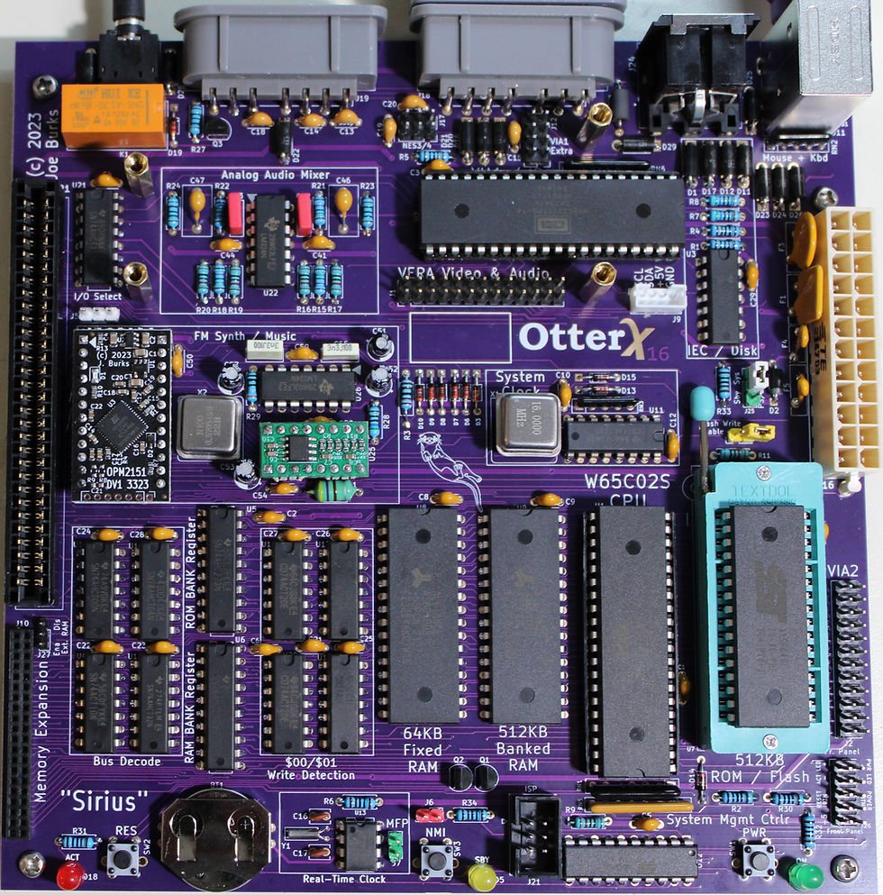 Otter X16 8-Bit Retro Computer Kit | Vector Head Arcade