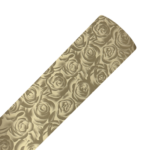 HTV Metalic Gold Rose Pattern (12" x 20") | True Meraki