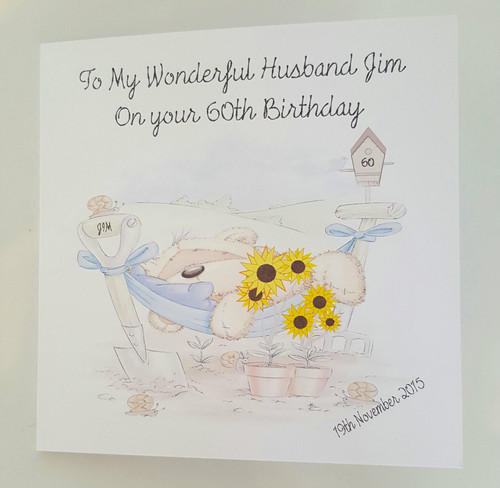 Personalised 60th Birthday Card Husband Son Dad Grandad 40th 50th 70th ...