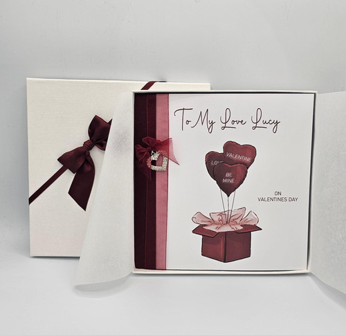 Personalised St Valentines Day Card Girlfriend, Boyfriend, Husband Or ...