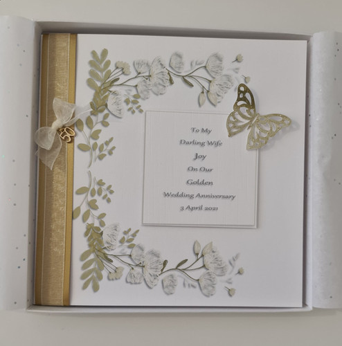 Personalised On Our 50th Golden Wedding Anniversary Card Husband Or ...