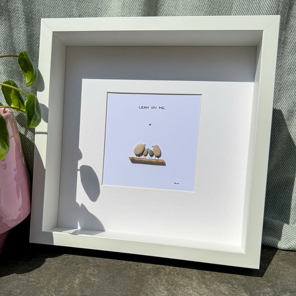 Steinbild LEAN ON ME | Meinewebsite