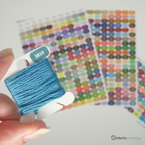 Colour Bobbin Stickers or Labels designed for your DMC Thread ...