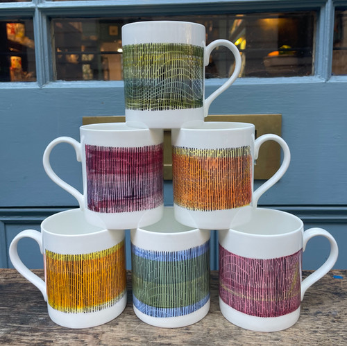 Marg Duston | Two Tone Stripe Mugs