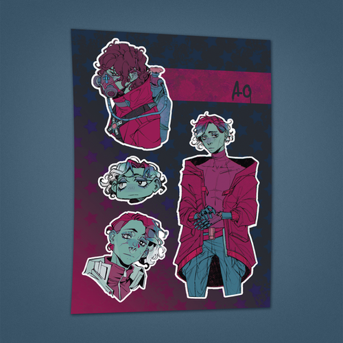 Maf A6 Stickers sheet | Kudos Publishing