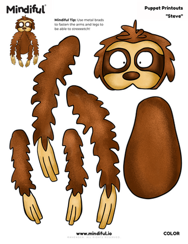 Steve Puppet Printout - COLOR - Mindiful® Digital Download | Mindiful ...