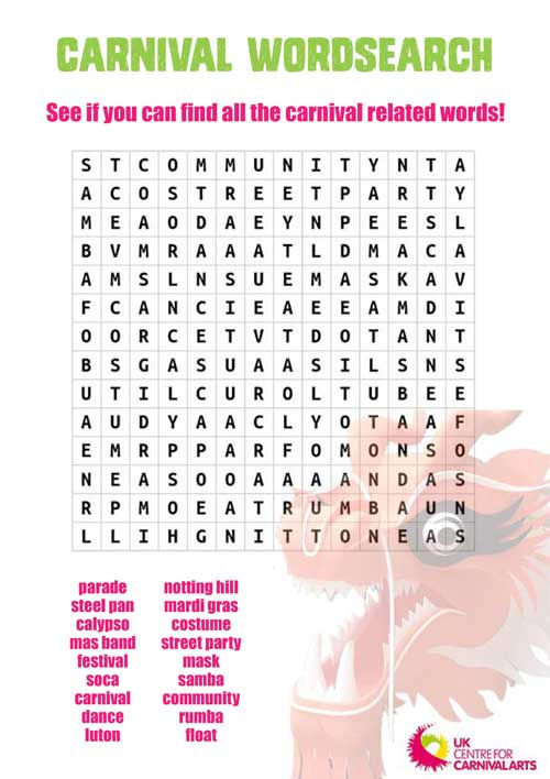 Carnival word search