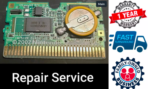 GAME SAVE BATTERY REPLACEMENT REPAIR SERVICE NES SNES N64 Gameboy gba ...