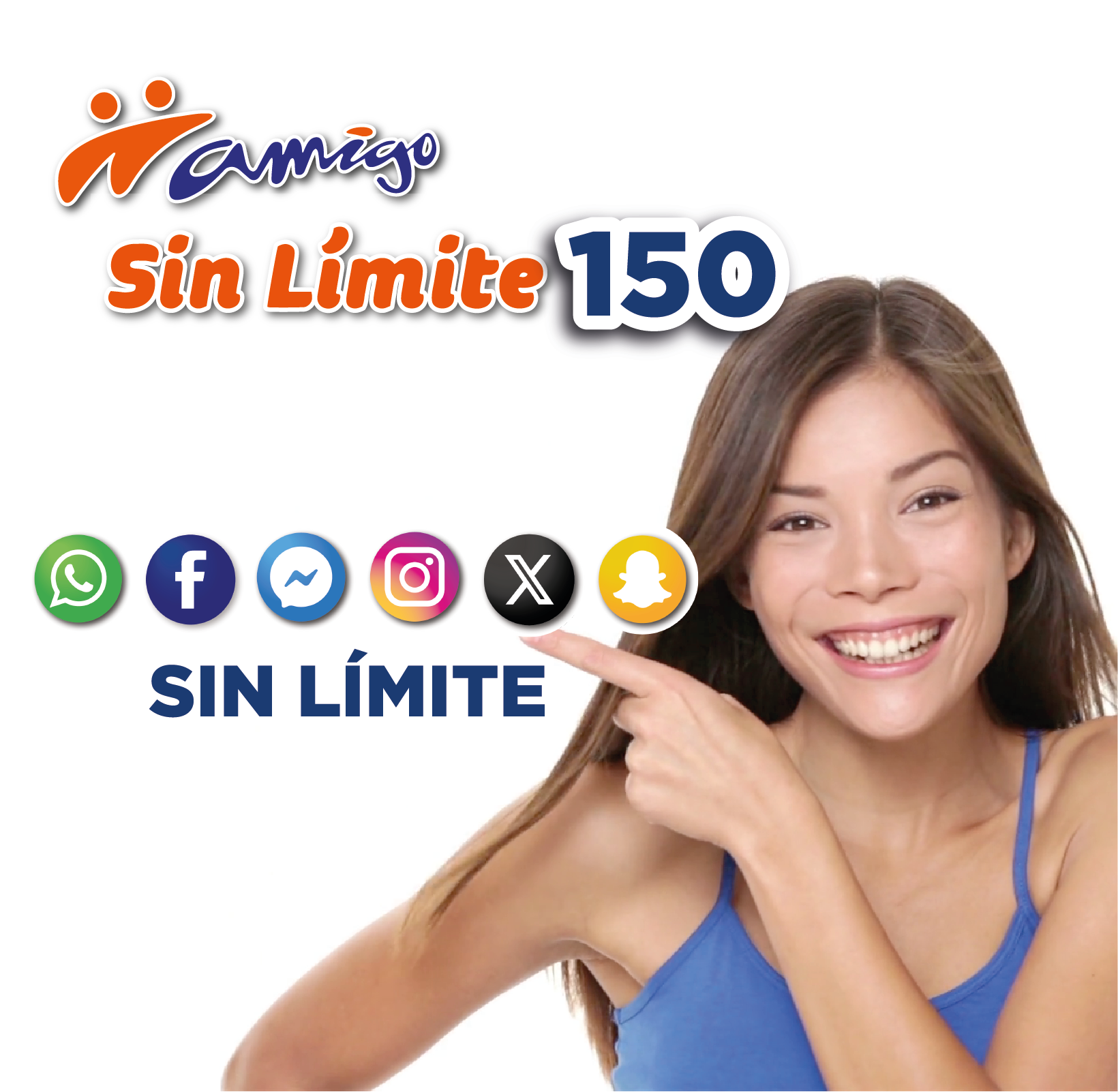 Paquete Amigo Sin Límite 150 | Smartcel R7