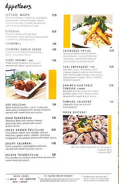 Our Menu Gallery | dsasumo