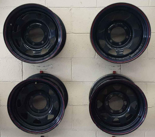 Set of 4 steel wheels 15x8 PCD 6X139.7 Offset 12 | My Vxw Site Dzl9hv