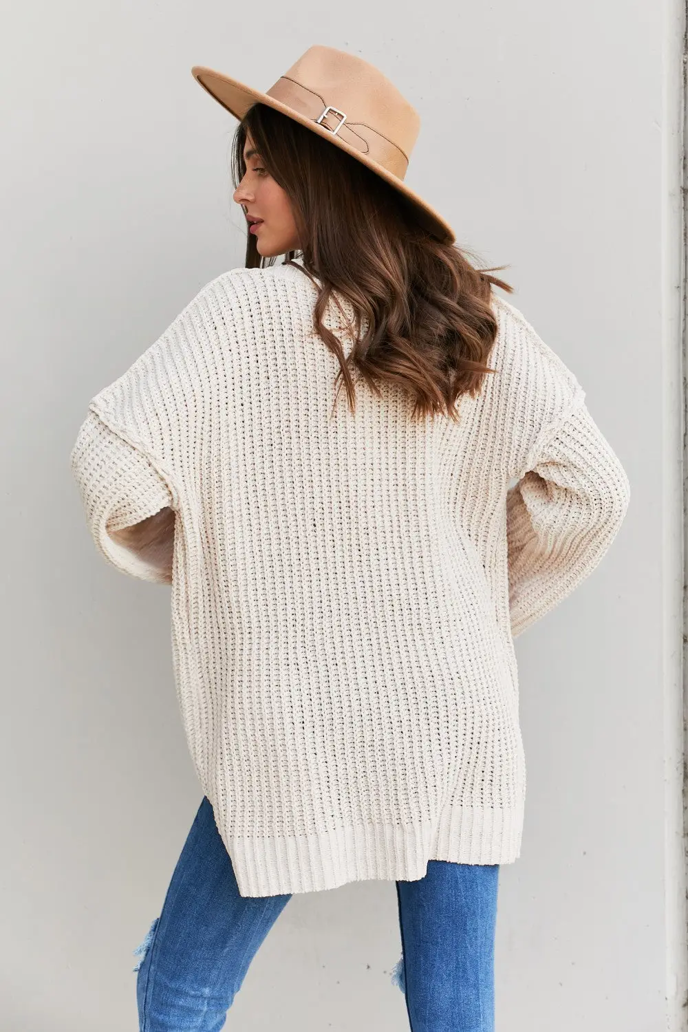 Very J Exposed Seam Flare Sleeve Cardigan | Benton House Designs