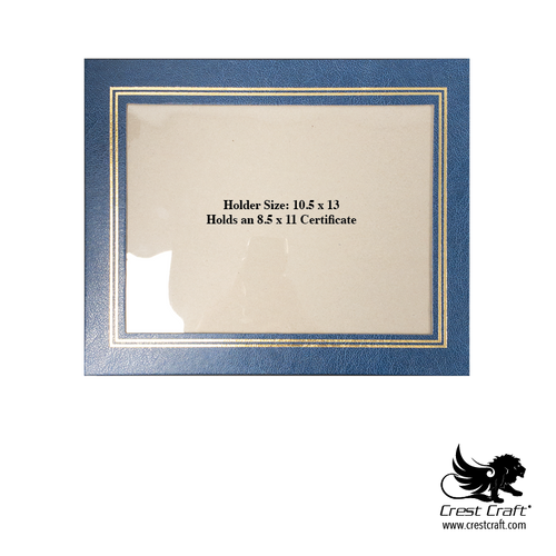 Leatherette Certificate Frame with Acetate Window Opening | Crest Craft ...