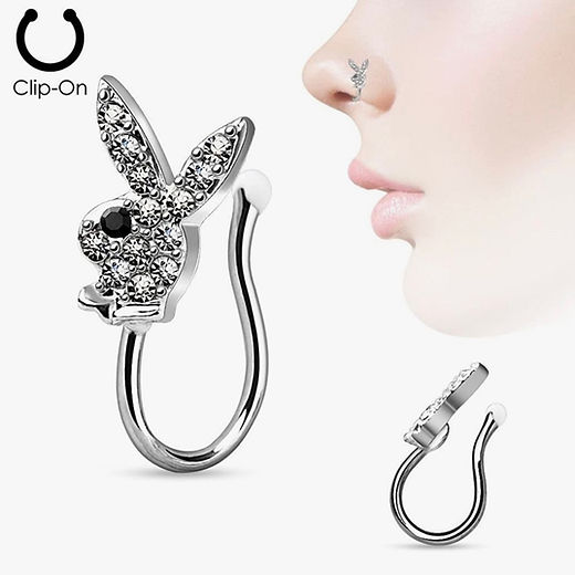 Playboy hoop nose ring store