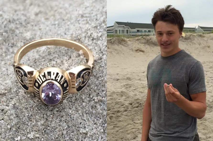 LOST CLASS RING ON BEACH IN OCEAN CITY,N.J. RECOVERED BY ED CROPSKI