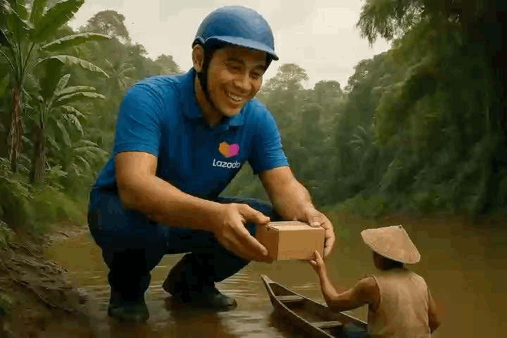 Lazada giant delivery campaign