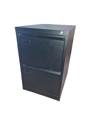 Black Metal Filing Cabinet with Key | castlefurniture