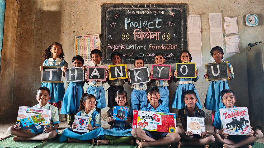Toy Library at village of Pimpalsond, in Surgana Taluka, Nashik District