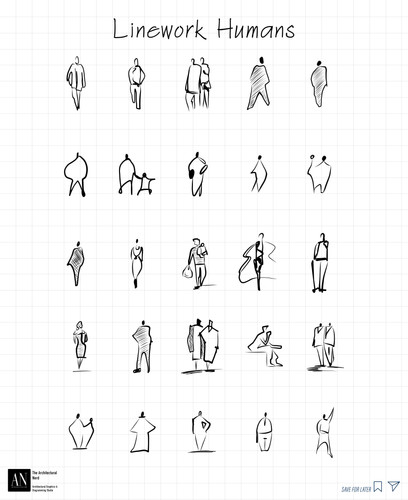 Linework Humans | TheArchitecturalNerd