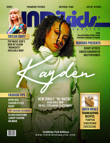 IDK Fall 2022 Issue Kayden Cover | IndiKids Magazine