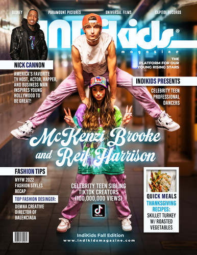 IDK Fall 2022 Issue McKenzi & Reif Cover | IndiKids Magazine