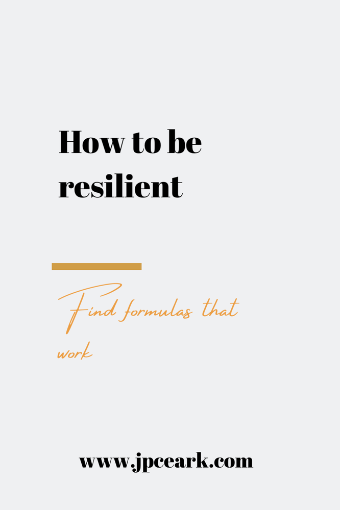 How to be resilient
