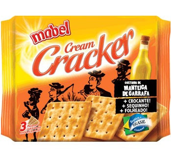 Biscoito Salgado Mabel Cream Cracker Manteiga de Garrafa Pacote 400G ...