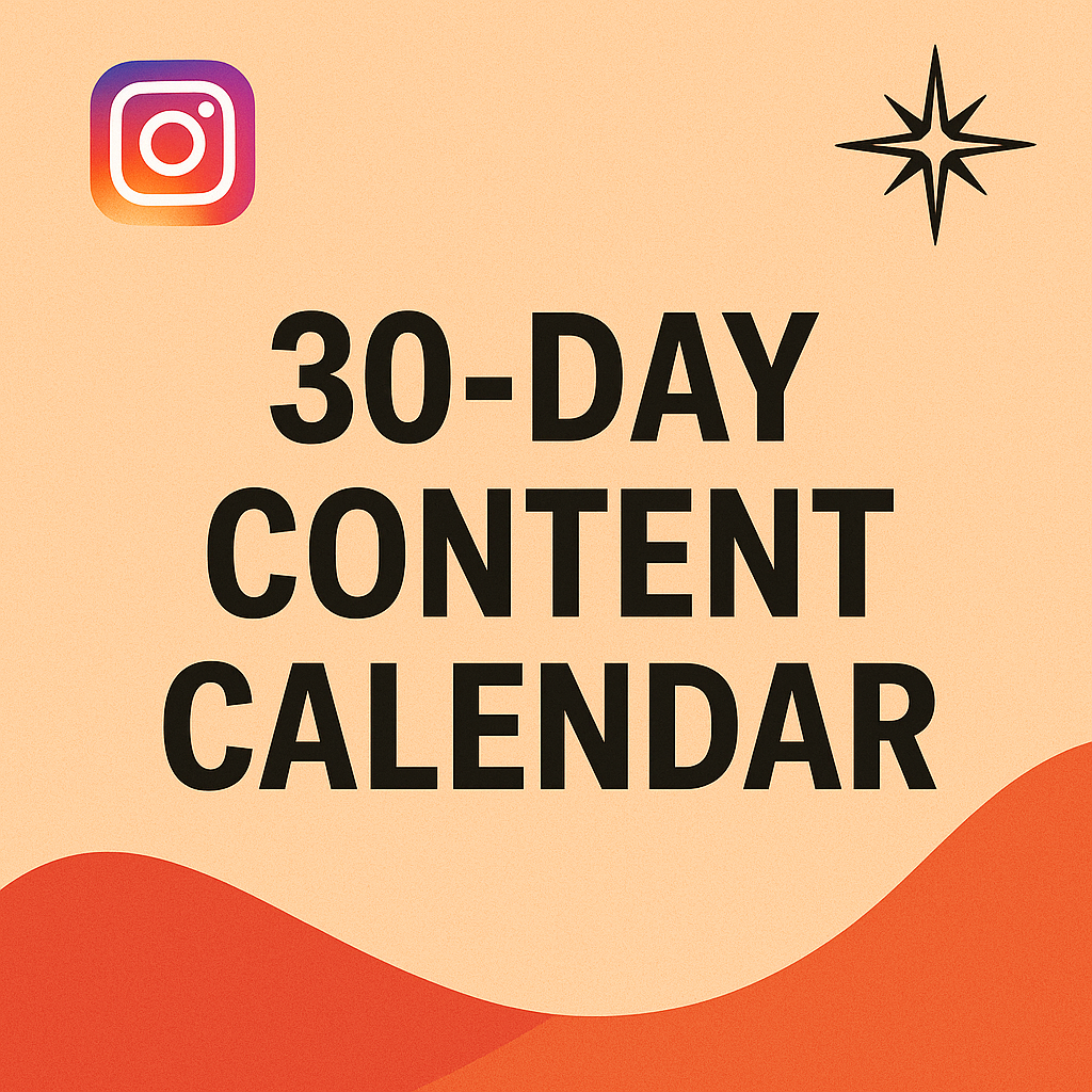 30-Day Instagram Content Calendar for AI Education Brand | SIN Technologies