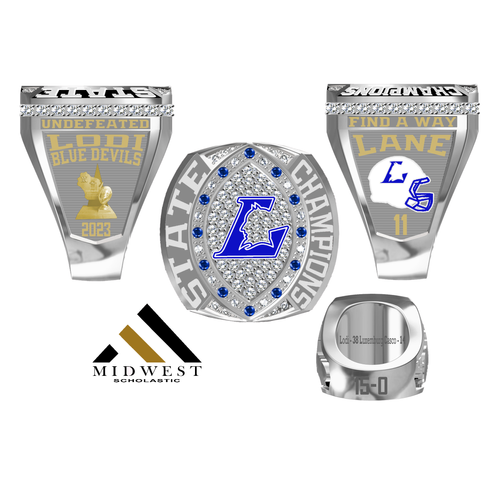 2023 Lodi Football Championship Ring | midwest-scholastic