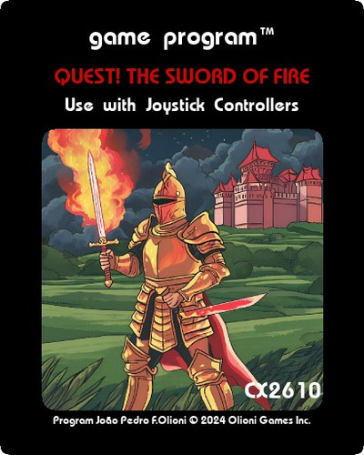 Quest! The Sword of Fire (Atari 2600) | Olioni Games Inc