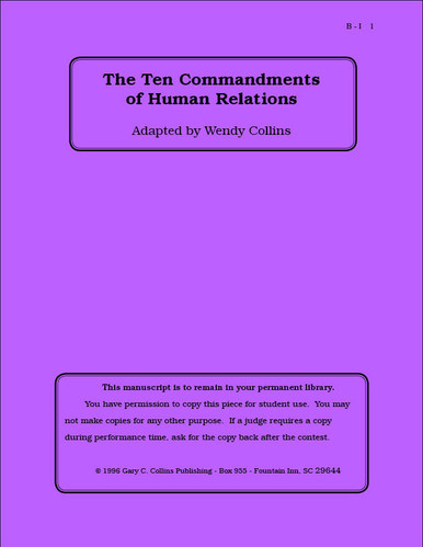 Ten Commandments of Human Relations | Quality Speech