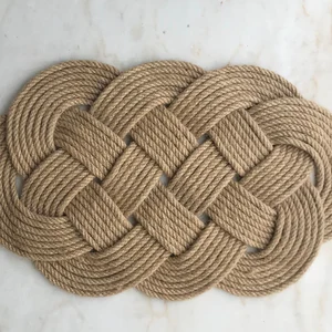 Celtic Ocean plait mat made from 100% natural Sisal hemp jute hessian ...