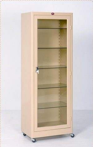 INSTRUMENT CABINET, FRONT WITH ONE COMPLETE GLASS DOOR | PREMIER MEDIKAL