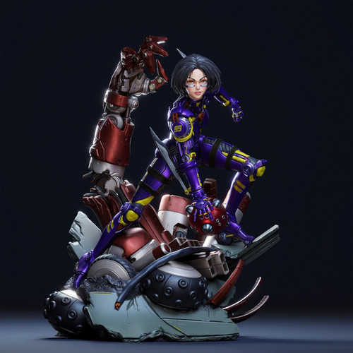 Alita V1 - 1 x Unpainted Large Scale 3D Resin Printed Model Kit and ...