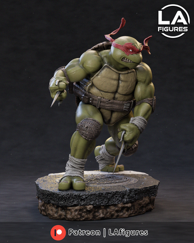 TMNT Raphael LA Figures (1) Unpainted - 1/12 Large Scale Resin Model ...