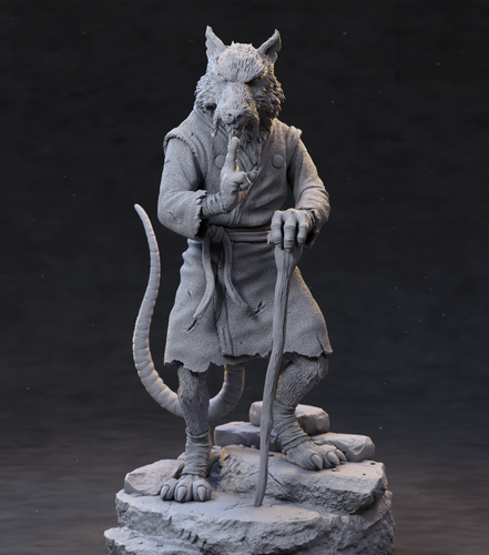 TMNT Splinter - LA Figures (1) Unpainted - 1/12 Large Scale Resin Model ...