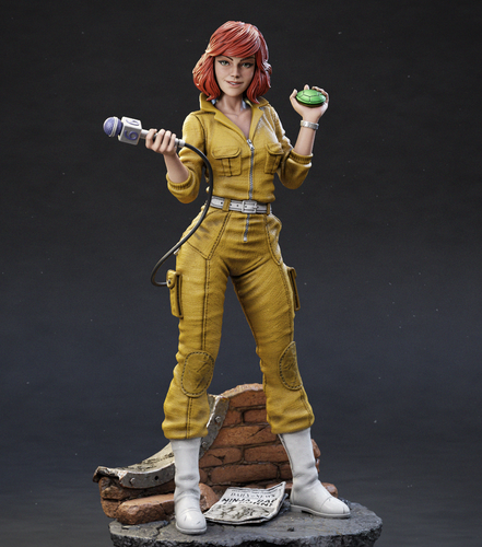 TMNT Reporter - LA Figures (1) Unpainted - 1/12 Large Scale Resin Model ...