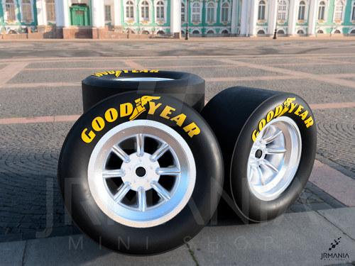 Minilite 15" Rims + Racing Tyres - In Various Scales - 3D Resin Printed ...